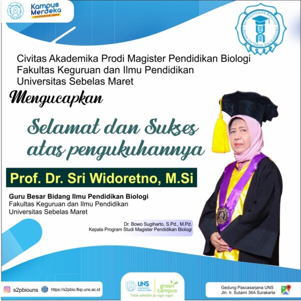 S2 Pendidikan Biologi – FKIP UNS